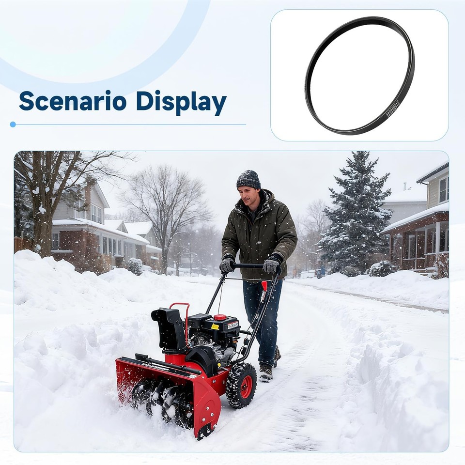Snow Blower Belt Auger Drive Belt Compatible with Powersmart Snow ...