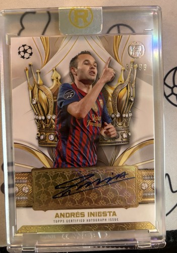 2024-25 Topps Reverence UCC Andres Iniesta /99 Crowned Legend Autograph ...