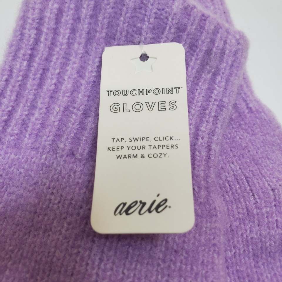 AERIE Touchpoint Gloves Women One Size NWT Soft Knit Touch Screen Phone ...