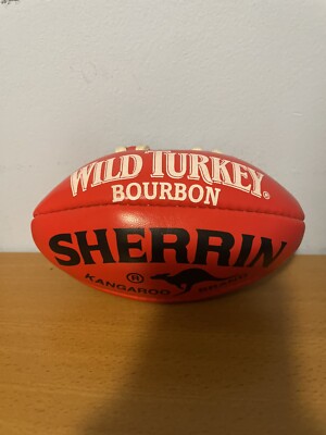 Wild Turkey Bourbon Mini Sherrin Football - Bird Up | eBay Australia