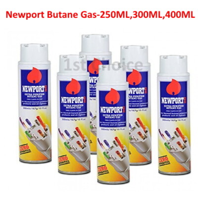 Newport Butane Zero Impurities Butane Gas Lighter Refill 250ml 300ml ...