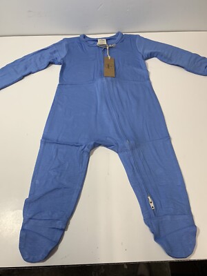 Larkspur baby company baby zippered Footie marine Blue size 3-6 months ...
