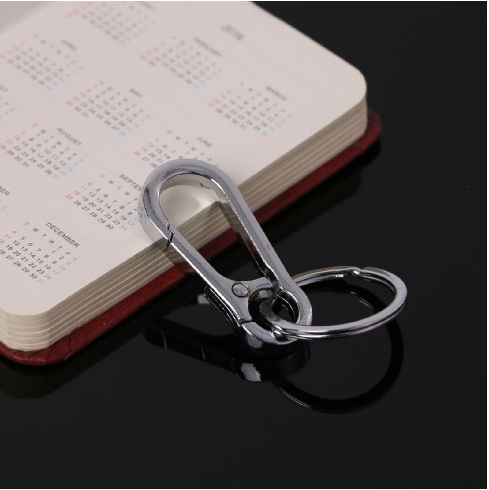 🔥 Stainless Steel Quick Release Detachable Keychain Key Ring Belt Clip ...