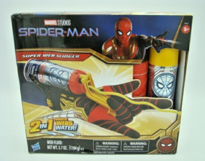 Marvel Spider-Man Super Web Slinger 2-in-1 Shoots Webs Water Toy New in ...