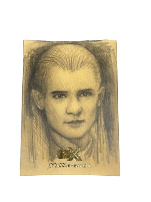 Cryptozoic CZX Middle Earth Legolas Sketch Card Signed By Andrew Fry 1/ ...