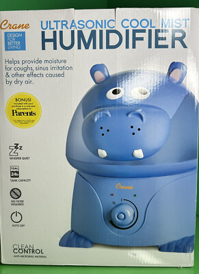 Crane Filter Free Humidifier 1 Gallon Ultrasonic Cool Mist Humidifiers ...