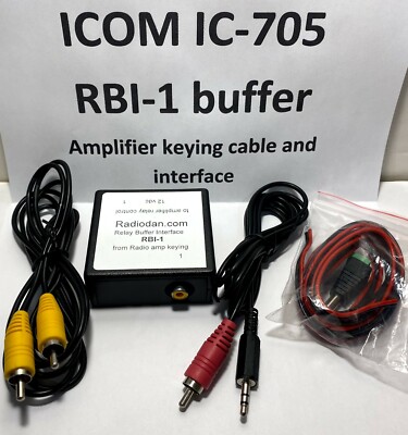ICOM IC-705 amplifier keying cable, RBI-1A Interface KXPA-100, RM Italy ...