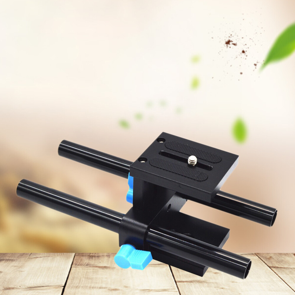 15mm Rail Rod Support System DSLR Camera Mount Baseplate Guide Bracket ...