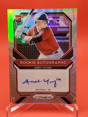 Andy Young 2021 Prizm Baseball RC Silver Prizm Rookie Autographs ...