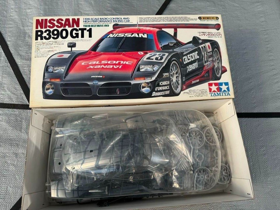 TAMIYA 58203 1/10 NISSAN R390 GT1 W/ Tamiya TA03R Belt Drive NIB | eBay