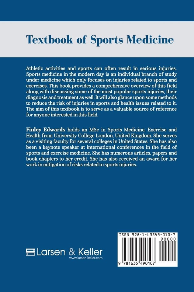 Finley Edwards Textbook of Sports Medicine (Copertina rigida) | eBay