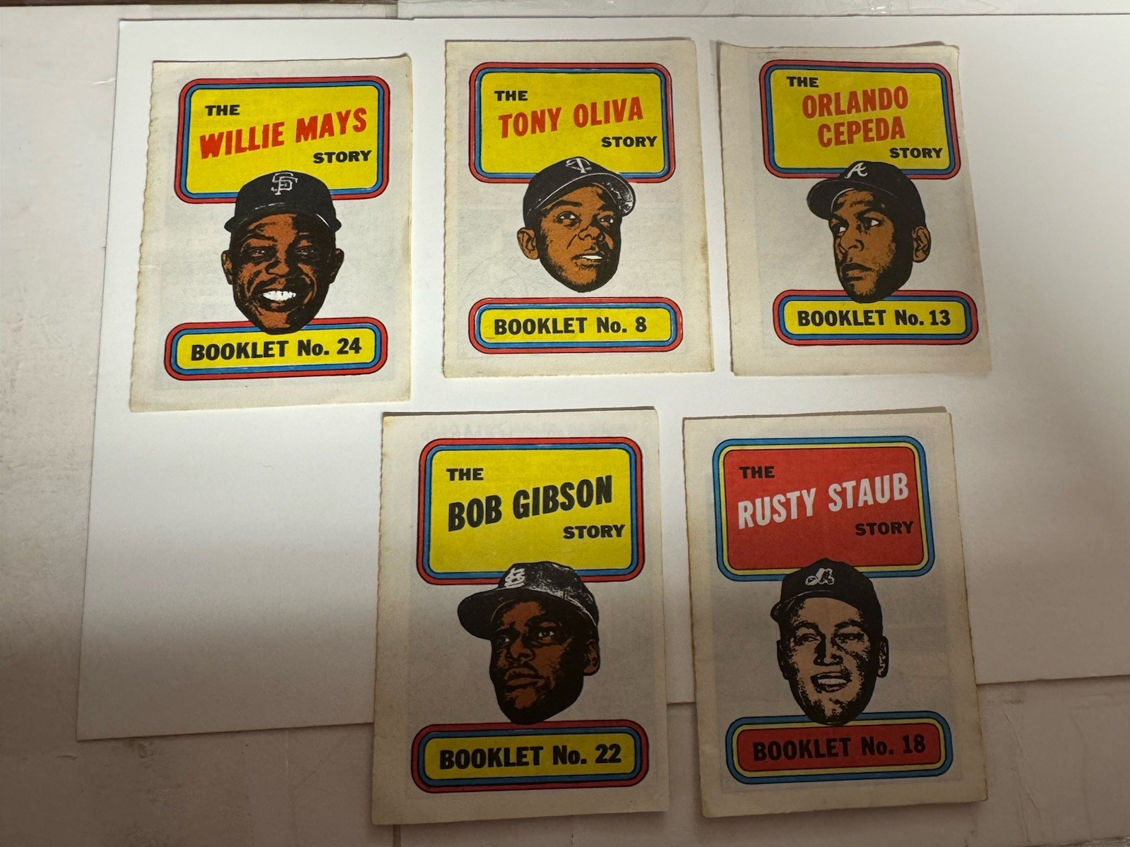 1970 Topps Baseball Story Booklets Loy of 5 Willie Mays | eBay