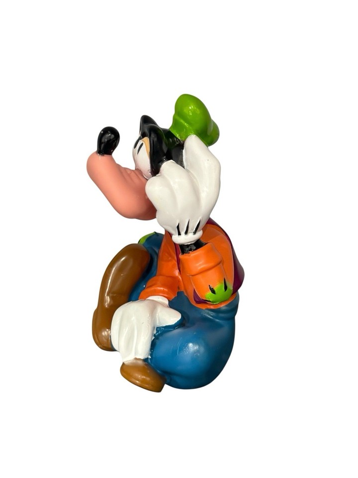 Walt Disney Vintage 6” Goofy Thinking & Sitting Rubber Toy | eBay