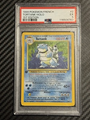 Pokemon French Tortank Holo 1st Edition PSA 5 | eBay