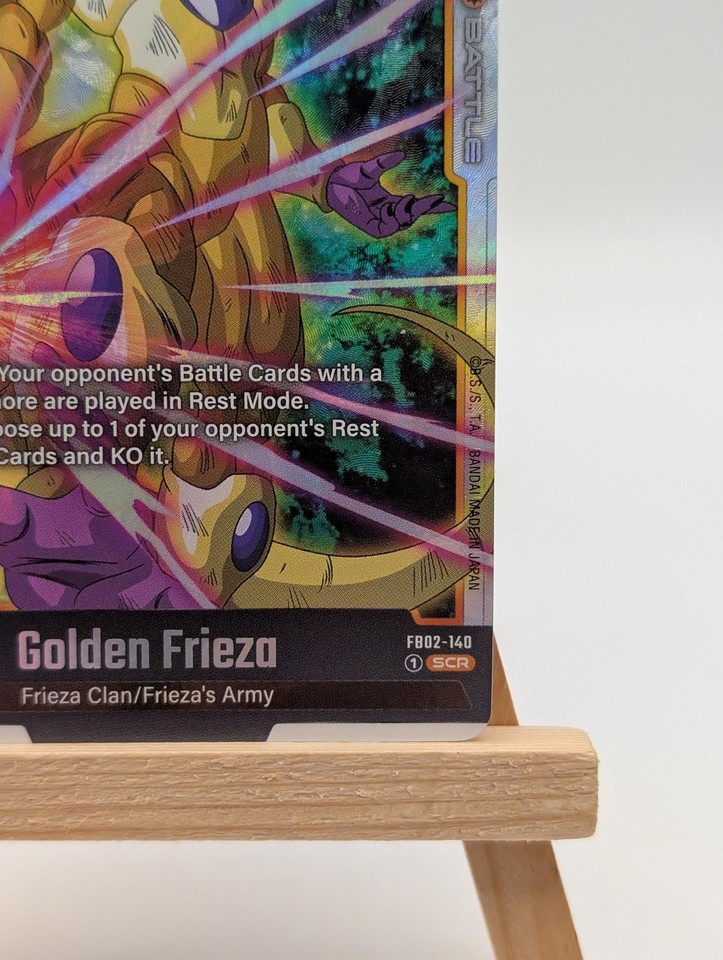 Golden Frieza SCR FB02-140 Secret Rare Dragon Ball Fusion World Card ...