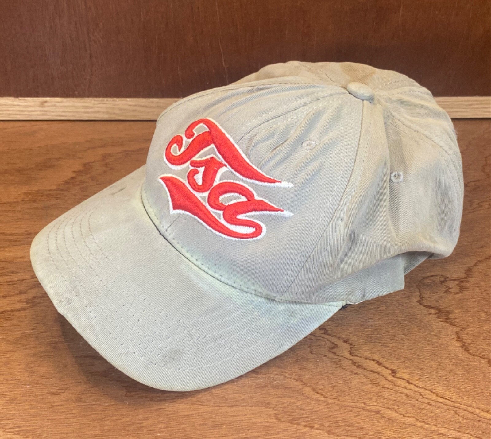 VINTAGE TSA Brand Skateboarding Hat Grey Red Mens XS Chad Muska 2000 ...