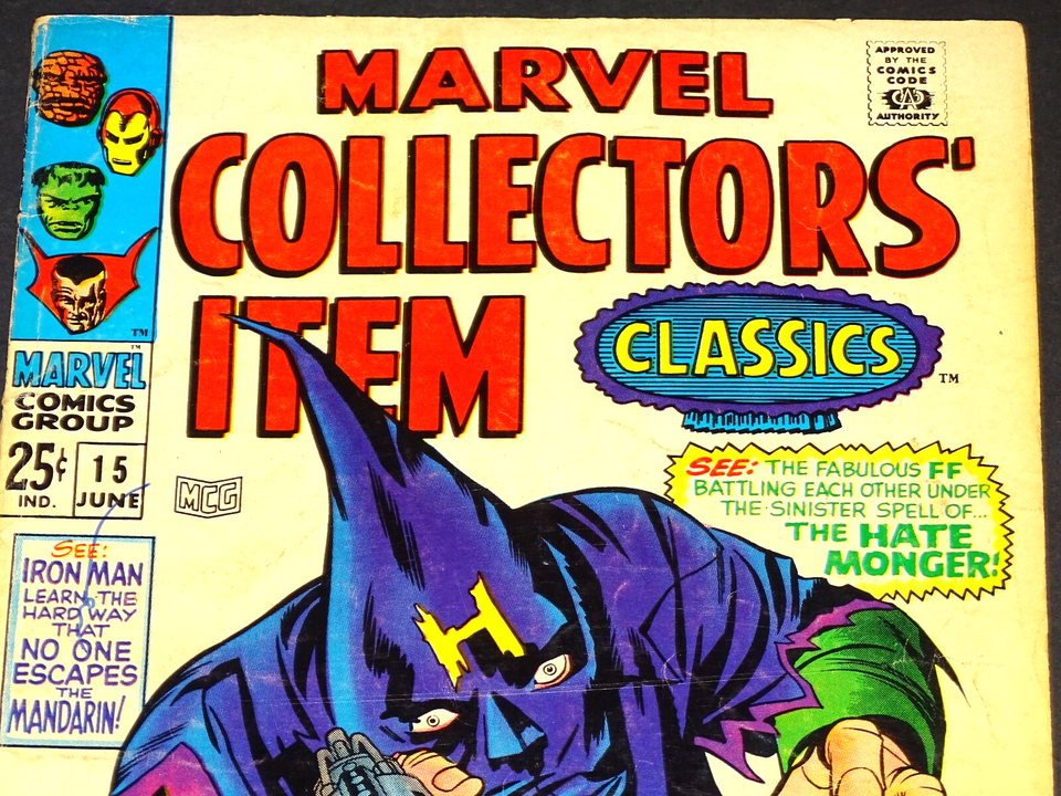Marvel Collectors' Item Classics #15 - Marvel Comics - June 1968 VG/F ...