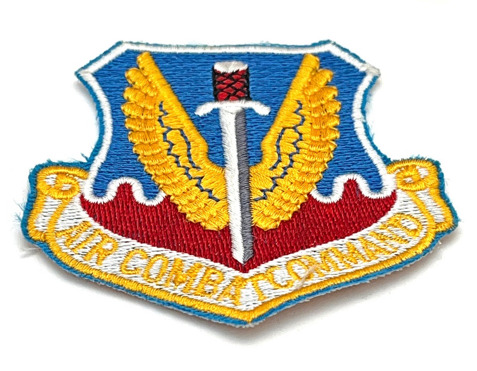 Vintage USAF US Air Force Air Combat Command ACC Cut Edge Patch | eBay