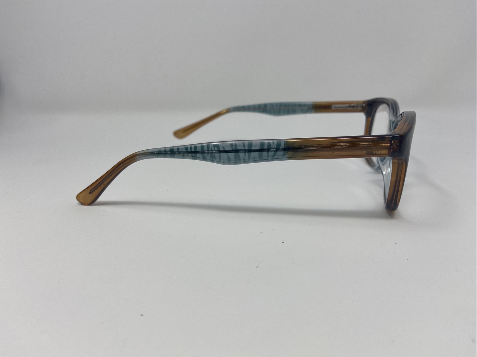Modern Eyeglasses Frames LIQUID 50-18-140 Mocha/Teal Full Rim FE46 | eBay