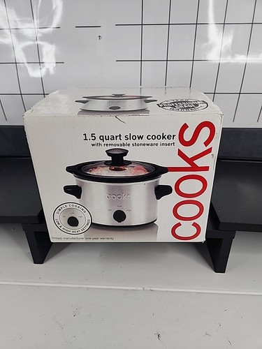 Cooks 1.5 Quart Slow Cooker With Manual Brand New In Packaging | eBay
