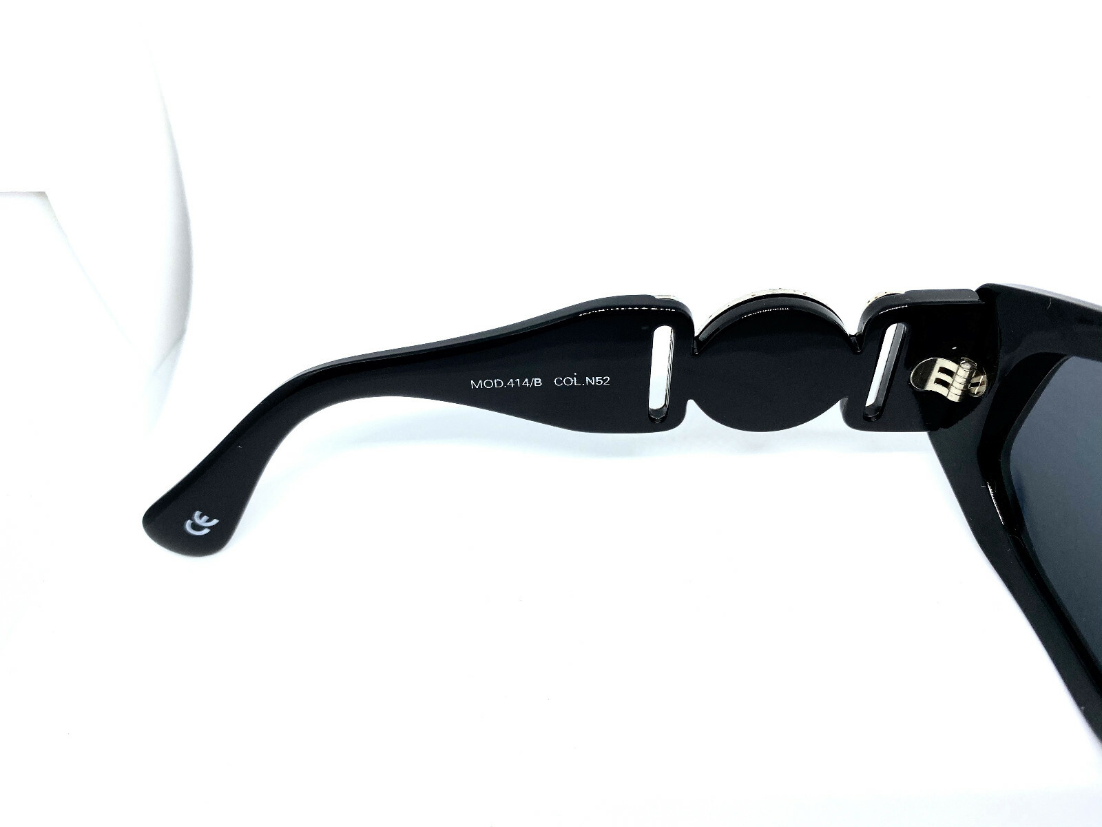 RARE Gianni Versace Mod.414/B Col.N52 Black Silver Vintage Sunglasses ...