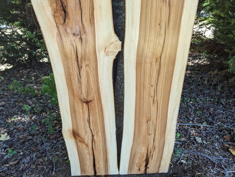 Beech slabs 2 (Live edge) thick slabs (river table) shelf set | eBay