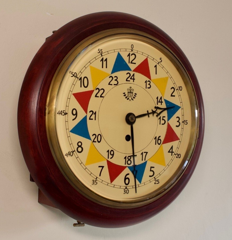 Round Wall Clock VINTAGE RAF SECTOR Fusee | eBay