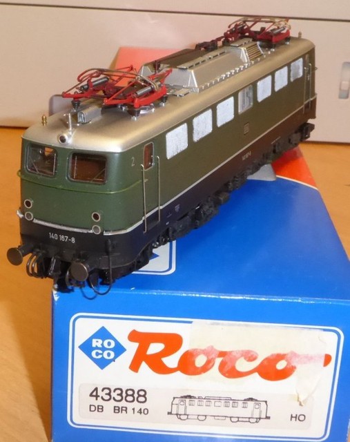 Roco 43388 H0 DC Electric Locomotive BR 140 167-8 DB Green DSS Boxed ...