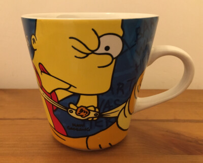 The Simpsons Bart Catapult Slingshot Collectible Mug 2002 | eBay UK
