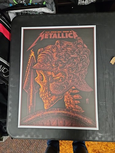 Metallica Spokane Washington Todd Slater AP December 2, 2018 Art Poster ...