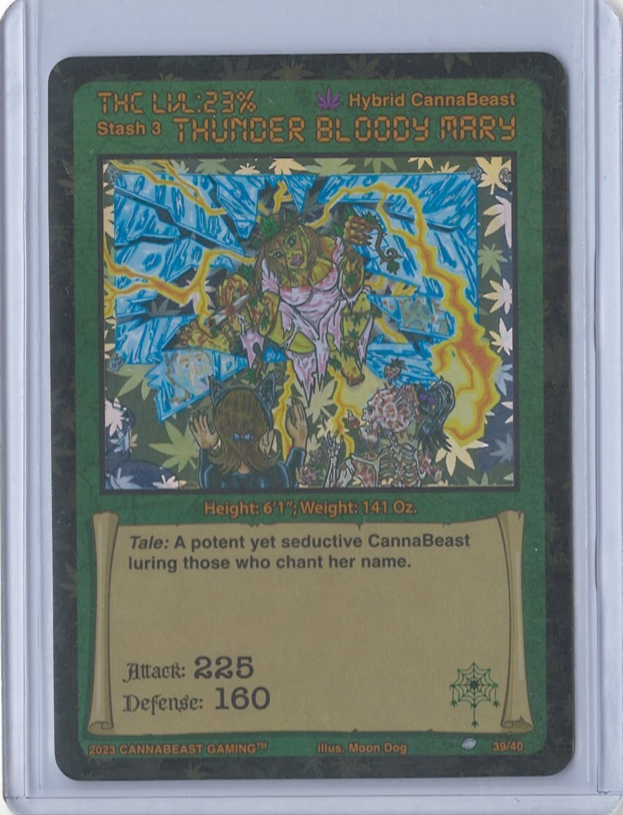CannaBeast TCG Thunder Bloody Mary Holo Card #39/40 Harvest Of Horror ...