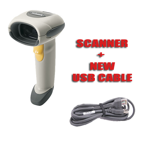Motorola Zebra Symbol LS4208 1D Laser Barcode Scanner POS Reader + NEW ...
