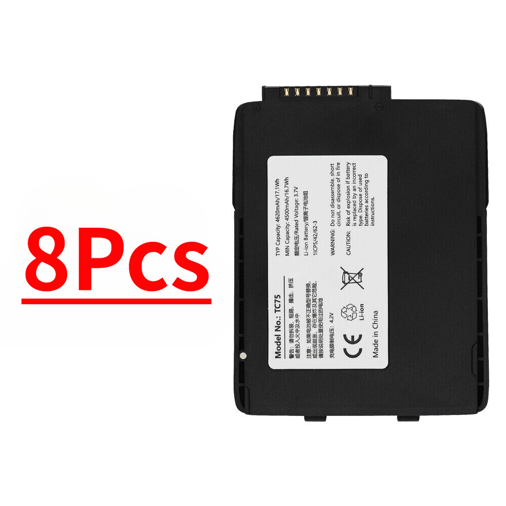 8PCS TC7X BT-000318（4620mAh）Battery for Zebra TC70/TC75/TC77, PN: BT ...