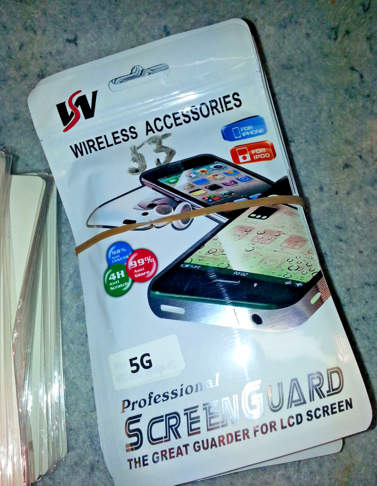 200+ lot of thin film plastic screen protectors for touch screen phones ...