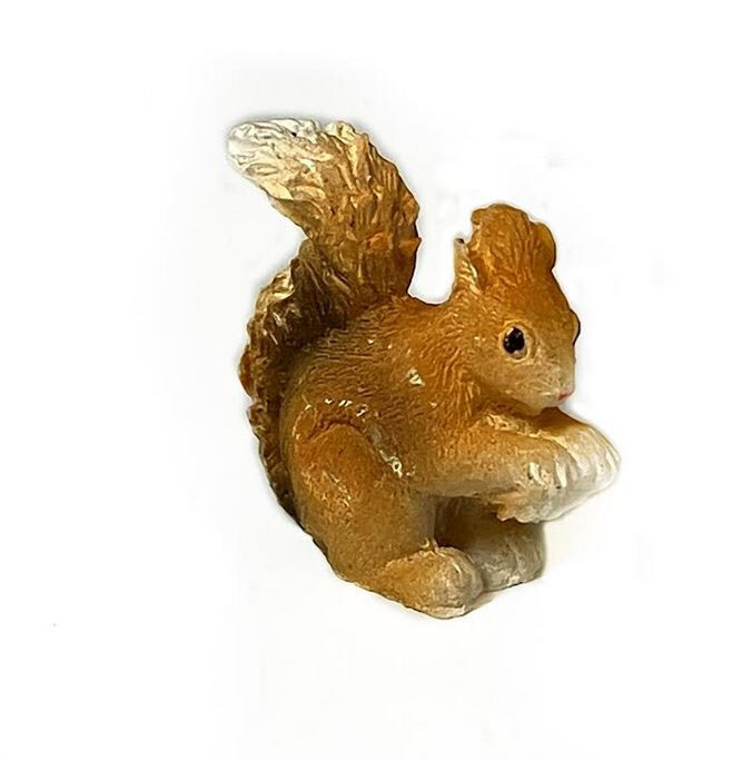 Micro Mini Squirrel Figurine, 'Nutella' the Squirrel, Forest Animal ...