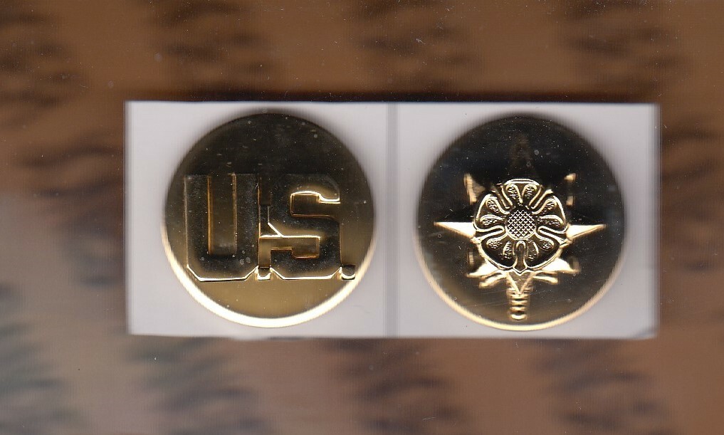 US Army U.S. & MI Military Intelligence Branch BOS Enlisted badge set c ...