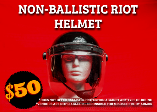 NON-BALLISTIC RIOT HELMET WITH FACE SHIELD | eBay
