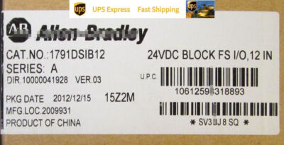 1791DS-IB12 AB Compact Block Safety I/O Module Device Net New Expedited ...