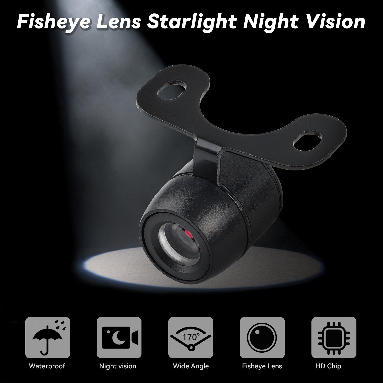 2x 170° Reverse Camera Night Vision Cam Kit Backup Parking Car Rear ...