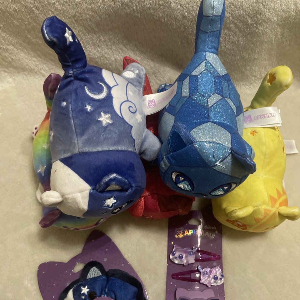 Aphmau Meemeows Lot Of 5 Plush Celestial Cats Sun And Moon With Hair ...