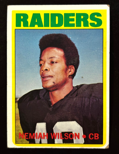 Vintage NEMIAH WILSON 1972 Topps #303 HIGH NUMBER Raiders EX | eBay