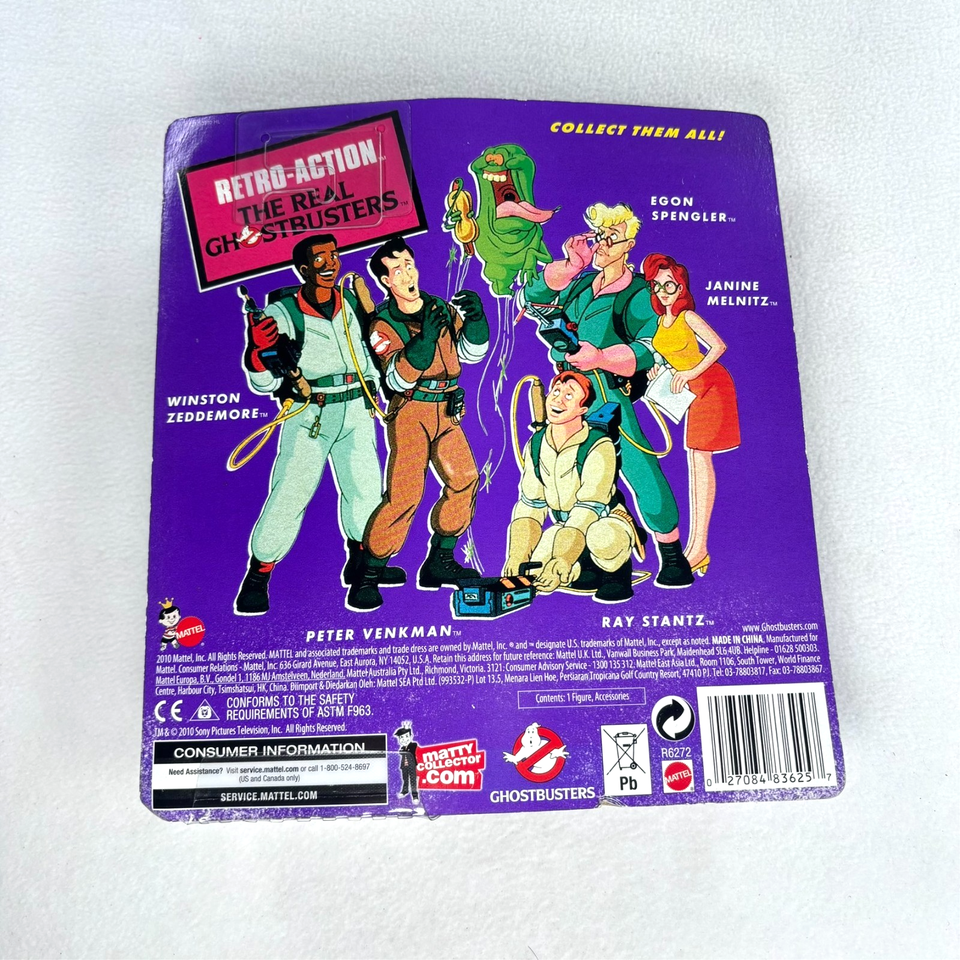 The Real Ghostbusters Peter Venkman Retro-Action Figure Matty Collector ...