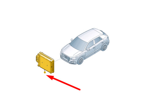 AUDI Q2 DISTANCE REGULATION AND RADAR SENSOR CONTROL UNIT 2Q0907561L ...