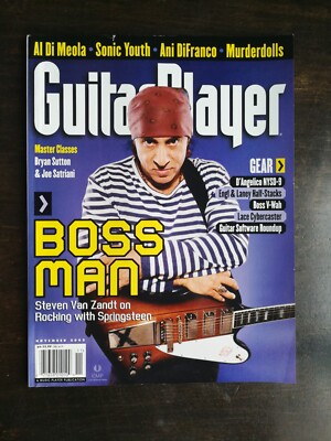 Guitar Player Magazine November 2002 Steven Van Zandt - Al Di Meola ...