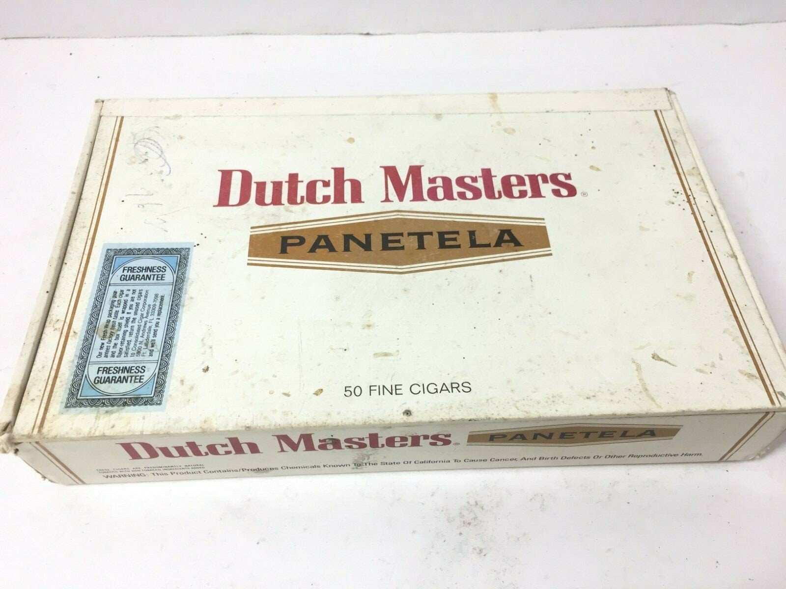 Dutch Masters Panetela 50 Fine Cigar Box Empty Vintage Used | eBay