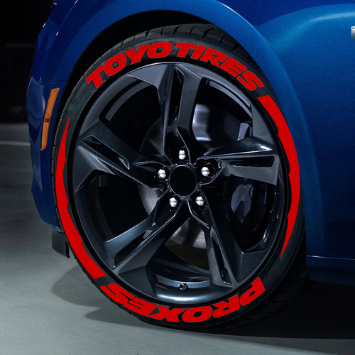 TOYO TIRES PROXES Tire Lettering Sticker With Stripes For 15''-24'' Rim ...