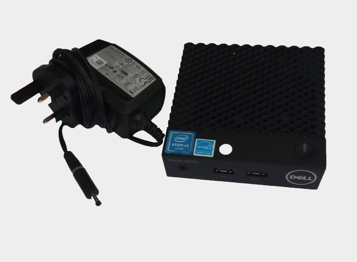 Dell Wyse 3040 N10D Thin Client 2GB/16GB New Cmos Battery +Dell Power ...