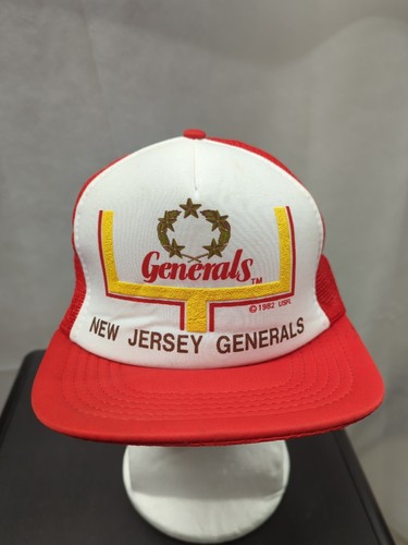 Vintage New Jersey Generals Mesh Trucker Snapback Hat Universal M/L ...
