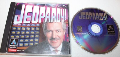 Jeopardy! (PC, 1998, Hasbro) Windows 95/98 CD-Rom, Alex Trebek, 1-3 ...