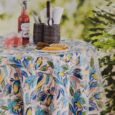 Tropical Toucan SPRING 60" x 84" Rectangle Tablecloth Mainstays PEVA ...